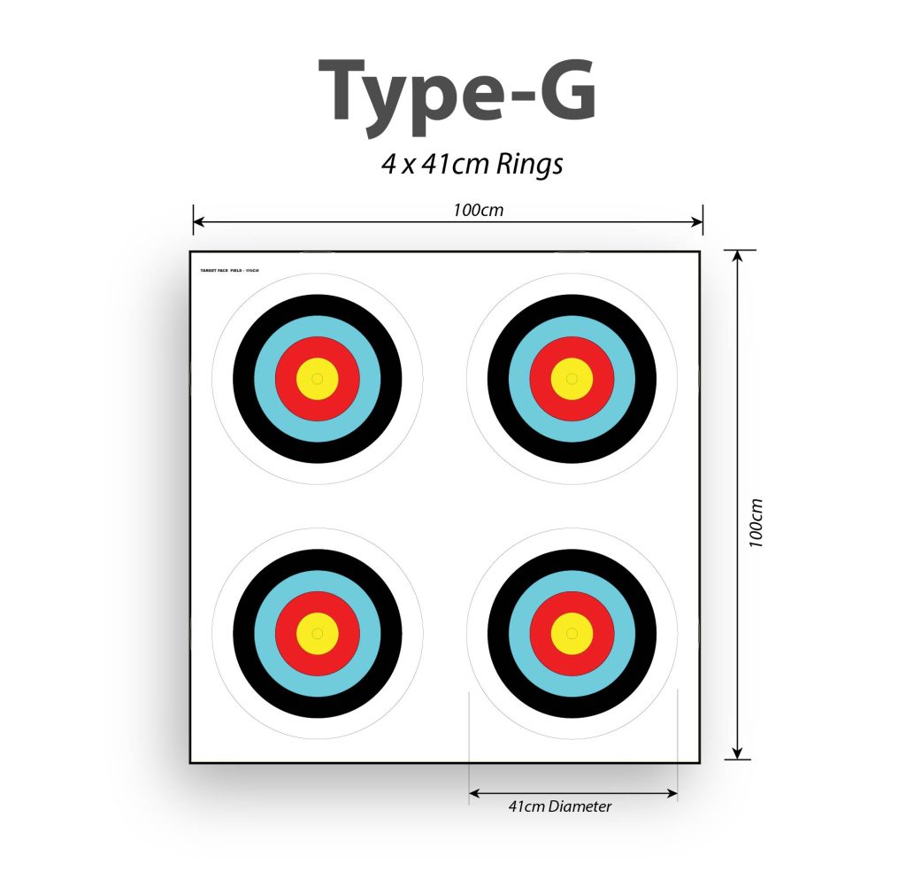 Archery Target Face Tarpaulin 0.30 Outdoors Various Size 50cm 60cm 80cm ...
