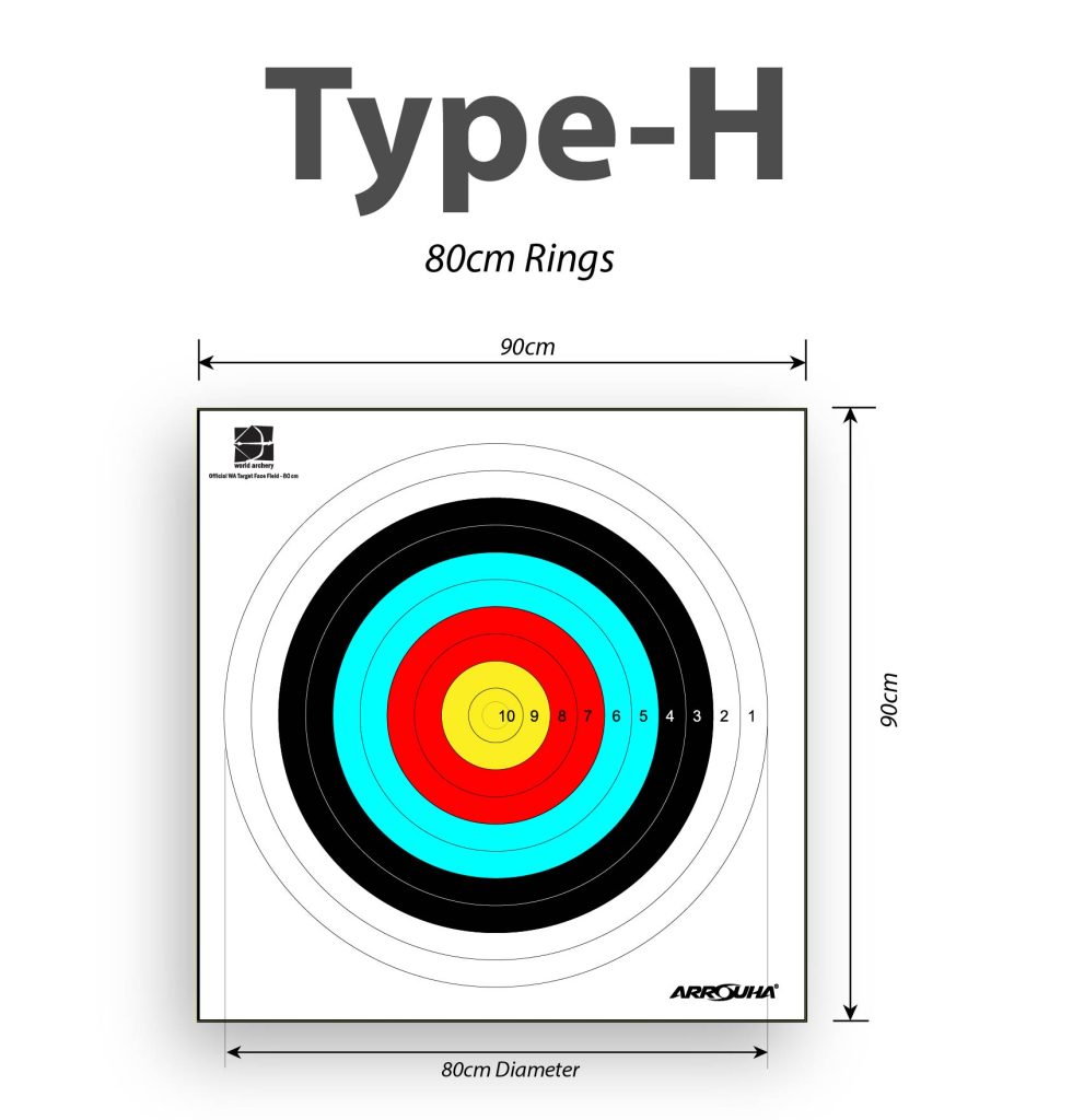 Archery Target Face Tarpaulin 0.30 Outdoors Various Size 50cm 60cm 80cm ...