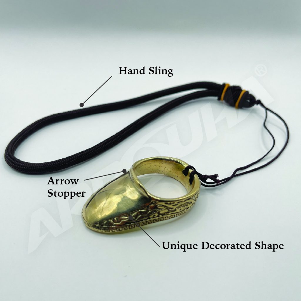 Traditional Archery Brass Thumb Ring For Thumb Technique – Arrouha ...