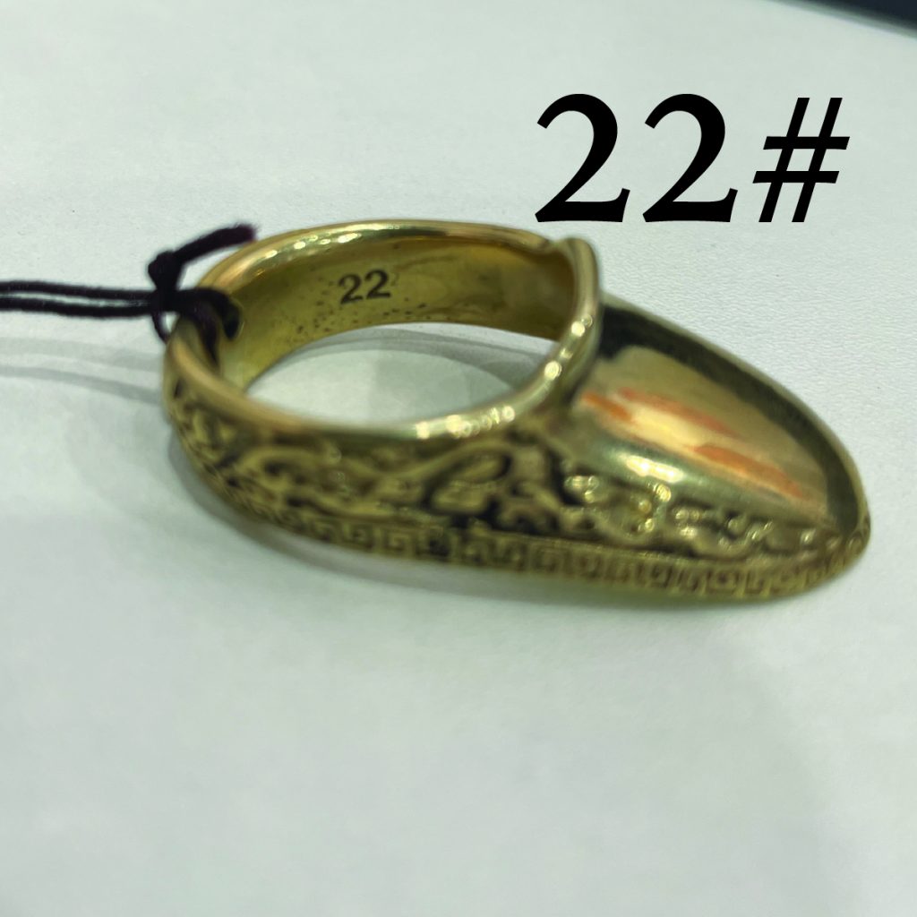 Traditional Archery Brass Thumb Ring For Thumb Technique – Arrouha ...